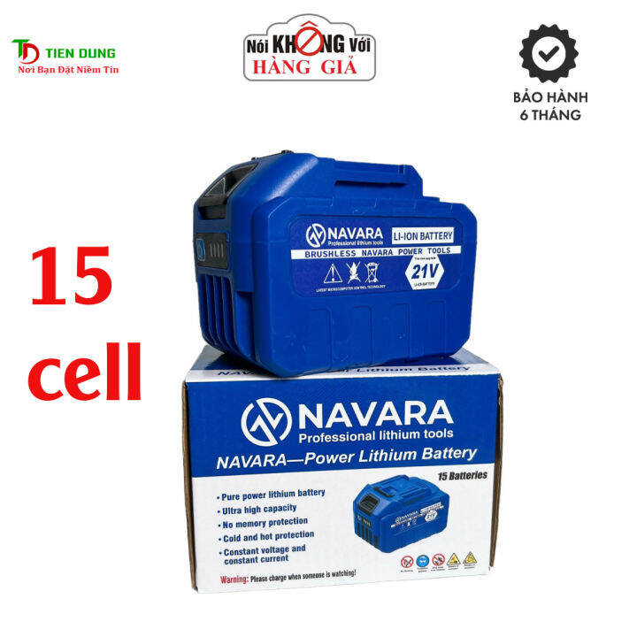 Pin 15 Cell Navara 1600mAh Chân pin phổ thông dùng cho máy khoan, máy ...