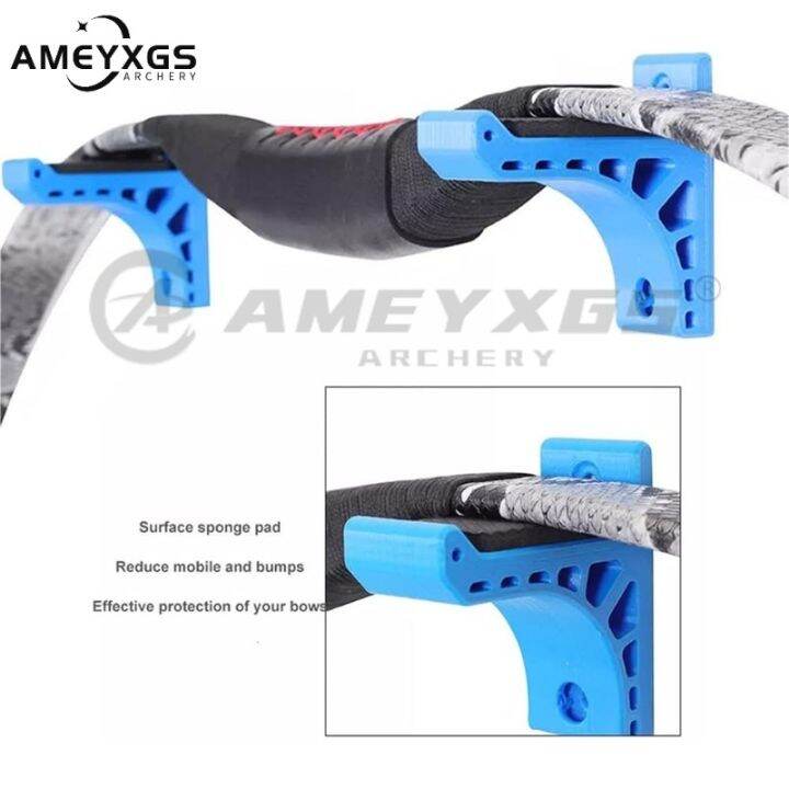 AMEYXGS Bow Wall Mount Storage Bow Rack Wall Hanger Display Universal ...