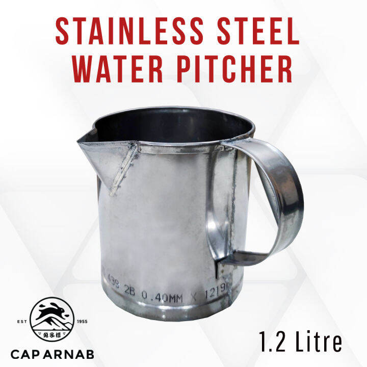 Stainless Steel 5" Water Pitcher/ Mug With Spout Kole Kopi/Teh Tarik ...