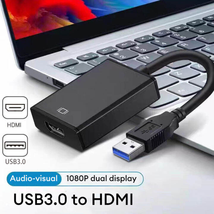 USB to HDMI converter VGA adapter Computer external monitor HD cable ...