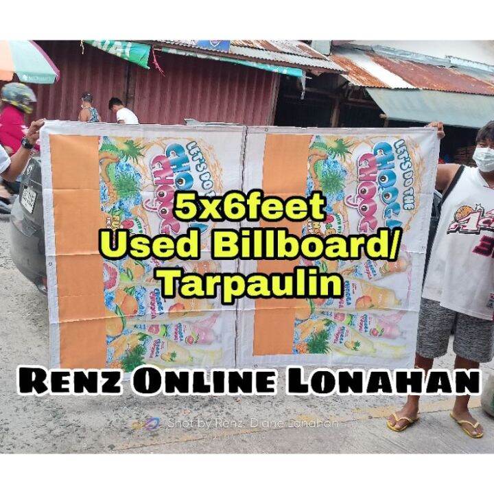 free shipping 5x6 feet Used BillBoard Tolda Trapal Tarpaulin Matibay ...
