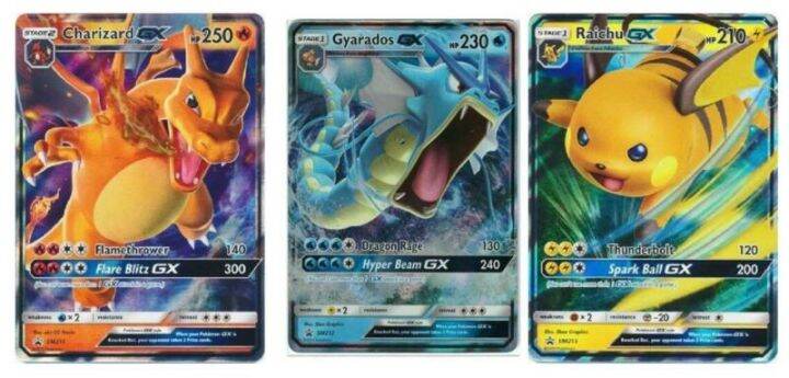 Pokemon TCG: Hidden Fates Promo Cards Charizard Gyarados Raichu GX (3 ...