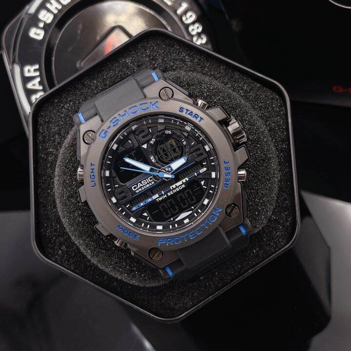 นาฬิกาข้อมือดิจิตอล นาฬิกาสปอตซ์ นาฬิกาผู้ชาย นาฬิกา รุ่น G-210M สายนาฬิกา สายยางเรซิน เกรดพรี่เ ...