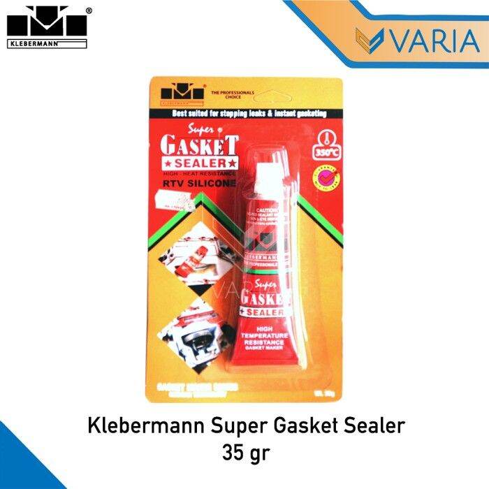 Klebermann Super Gasket Sealer 35 gr High Temp RTV Silicone Red Merah ...