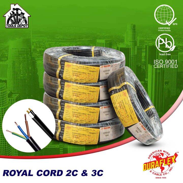 Duraflex Royal Cord Wire 10/15/20/75 Meters | Lazada PH