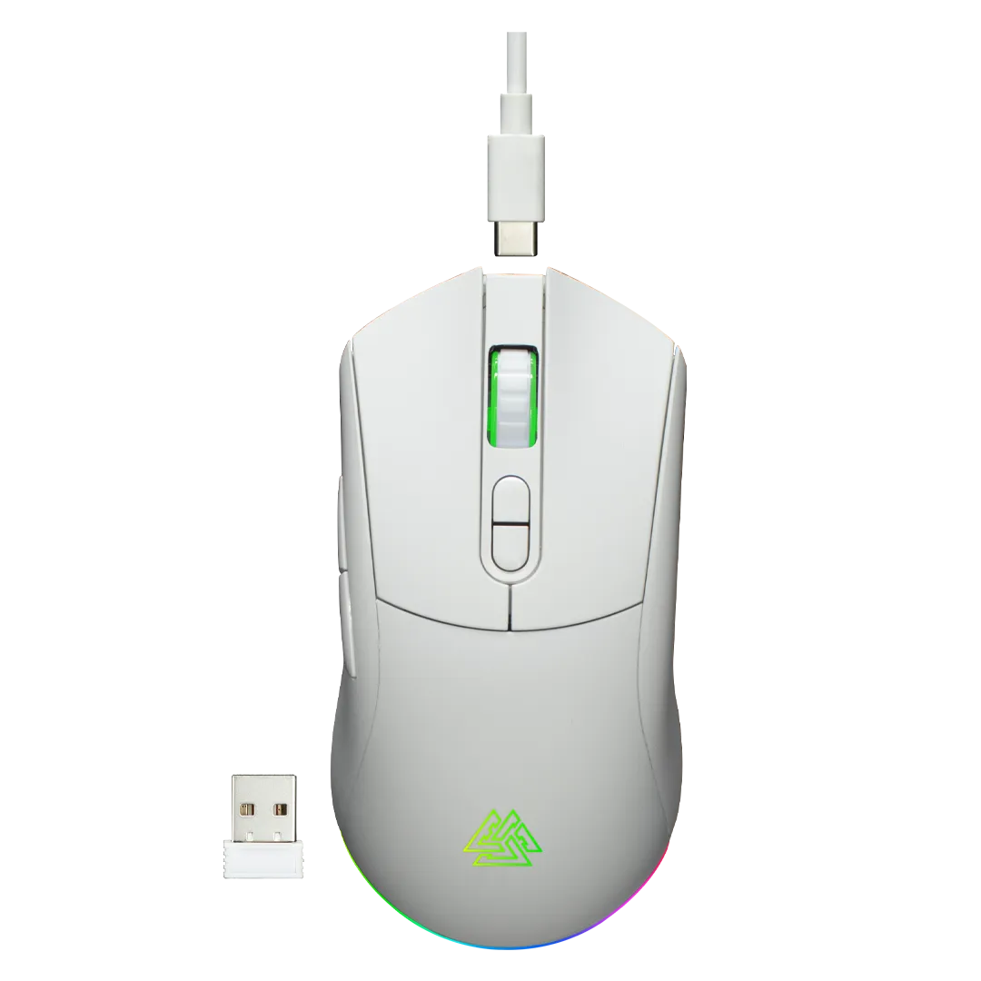 EGA TYPE M8 Wireless Gaming Mouse เมาส์เกมมิ่งไร้สาย ไฟLED ดำ | Thisshop