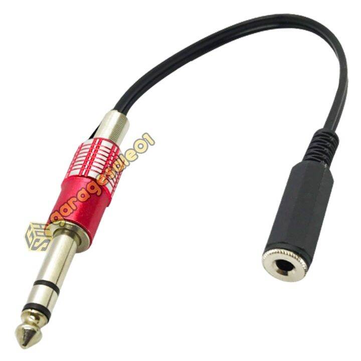 3.5mm Female Jack to PL 6.35mm Stereo Male Plug Converter Adapter ...