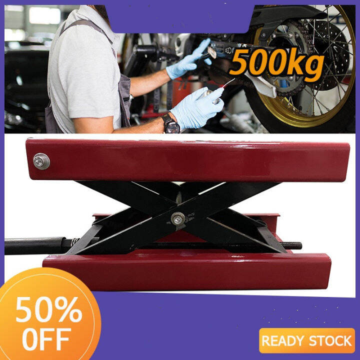 1000LBS Motorcycle Jack Scissor Lift Repair Stand Platform Dirt Bike ...