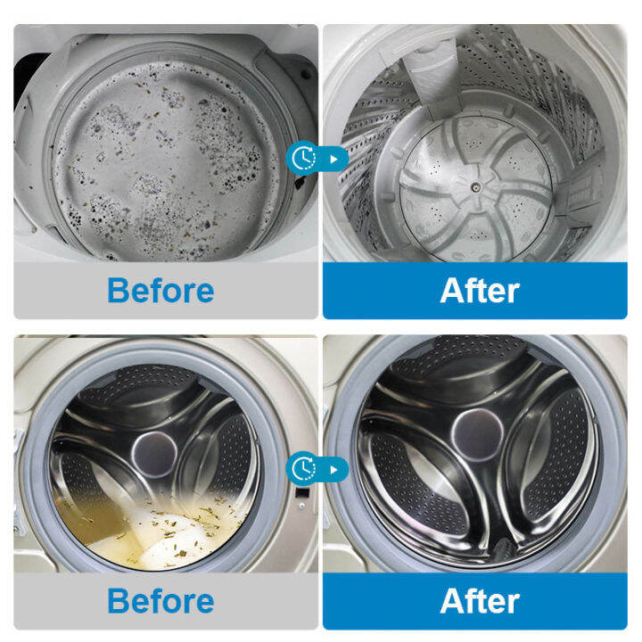 12pcs Effervescent Tablets Washing Machine Detergent Deodorant Cleaning ...