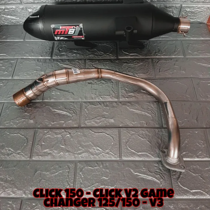 MT8 Powerpipe Exhaust HONDA CLICK 150 / CLICK 125 V2 GAME CHANGER 125/ ...