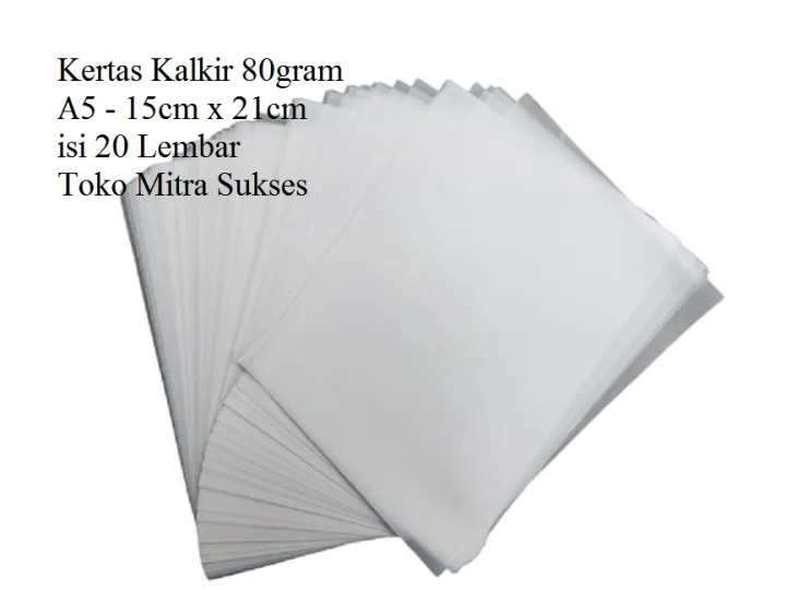 Kertas Kalkir A5 isi 20 Lembar | Lazada Indonesia