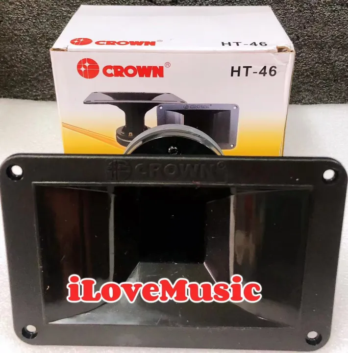 Original Crown HT-46 150W 8 Ohms 4x6 Inches Horn Tweeter Speaker 4in X ...