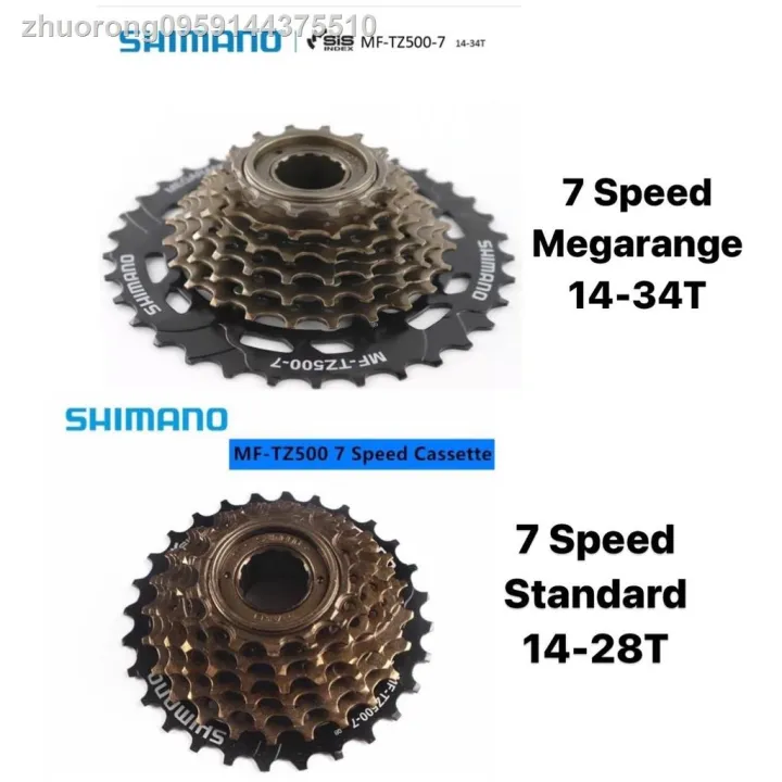 Sprocket Gear 7 Speed 14-28T 14-34T Shimano Megarange Drat Ulir ...