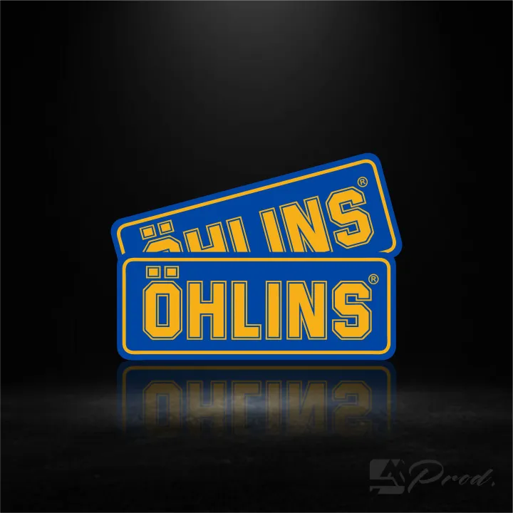 OHLINS 2 PCS DECAL STICKER FOR CAR/MOTORCYCLE AND HELMET | Lazada PH