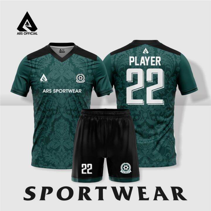 JERSEY FUTSAL & JERSEY SEPAK BOLA PRINTING ARS BATIK GREEN | Lazada ...