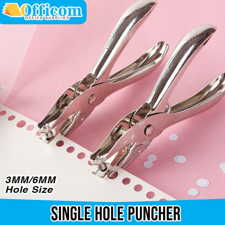 Officom Single Hole Puncher 3MM / 6MM Stainless Steel Puncher | Lazada PH