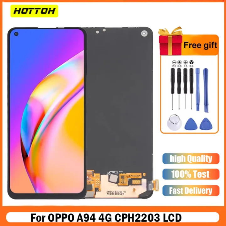 HOTTOH LCD สำหรับ OPPOA94 4G 2021จอแสดงผลแผงสัมผัสหน้าจอดิจิตอลสำหรับ ...