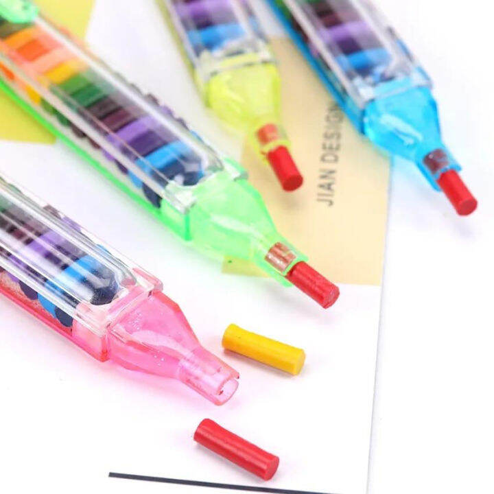 JT88 - Crayon Set isi 20 Warna Krayon Pen Isi 20 Warna Crayon Mewarnai ...