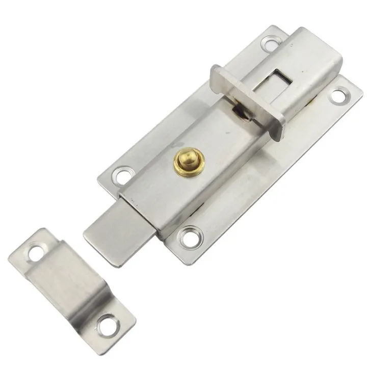 Stainless Steel Automatic Spring Bolt Upset Toilet Door Lock Door Bolt ...