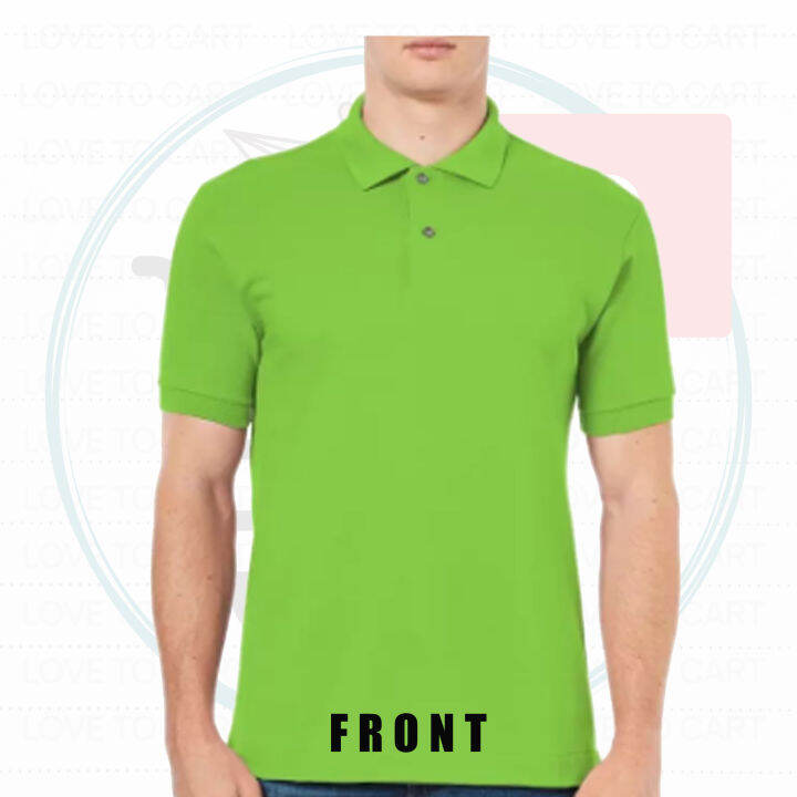 Unisex Apple Green Softex Polo Shirt | Lazada PH