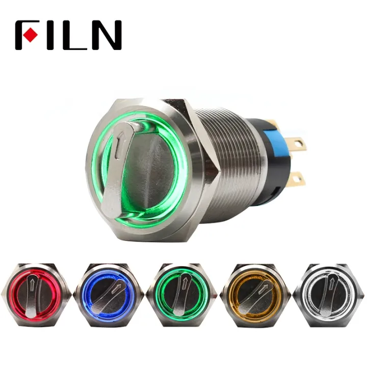 19mm 2 position 3 position selector rotary switch push button switch ...