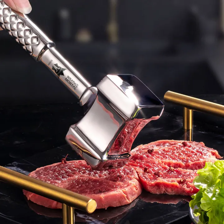 Chaoshihui Stainless Steel Meat Hammer Dual-Sided Meat Hammer Steak ...
