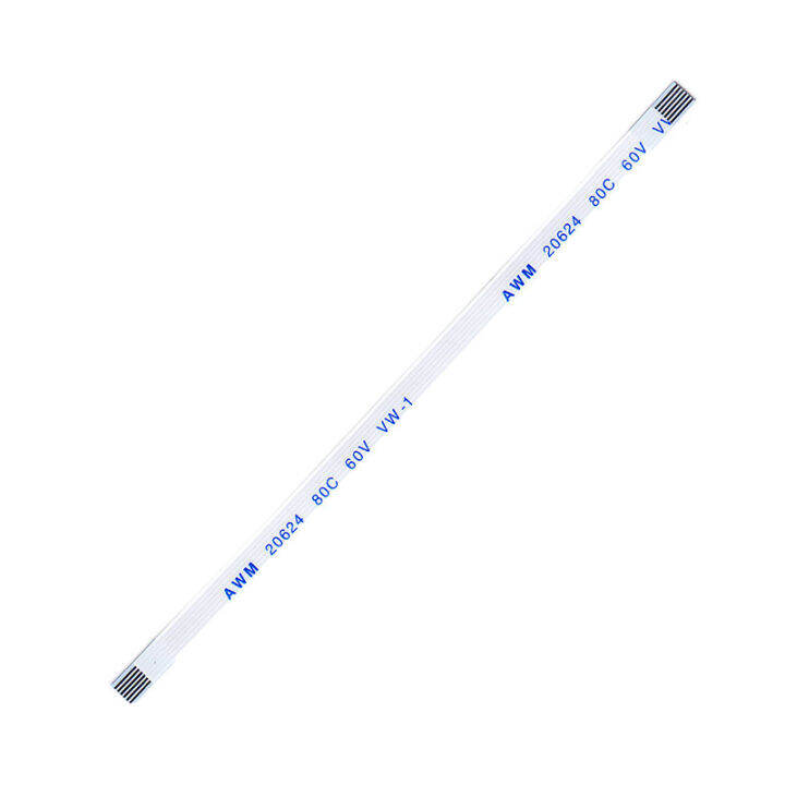 1ชิ้น0.5มม. Pitch 6Pin Type-A สายแบนยืดหยุ่น FFC FPC ลวด10ซม. 100มม. ...