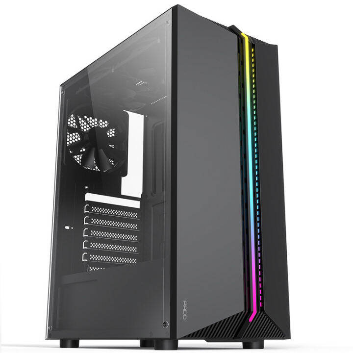 RGB light computer case-black | Lazada.co.th