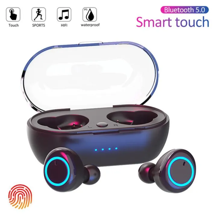 Y50 TWS Bluetooth Earphones Wireless Headphones Smart Touch Control HD ...