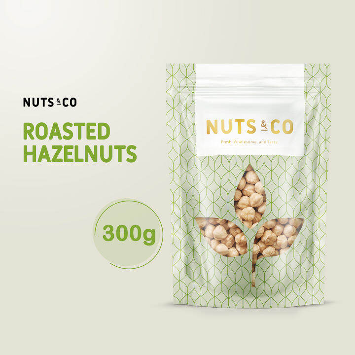 Nuts & Co Roasted Hazelnuts (Unsalted) 300g Kacang Hazelnut Panggang ...