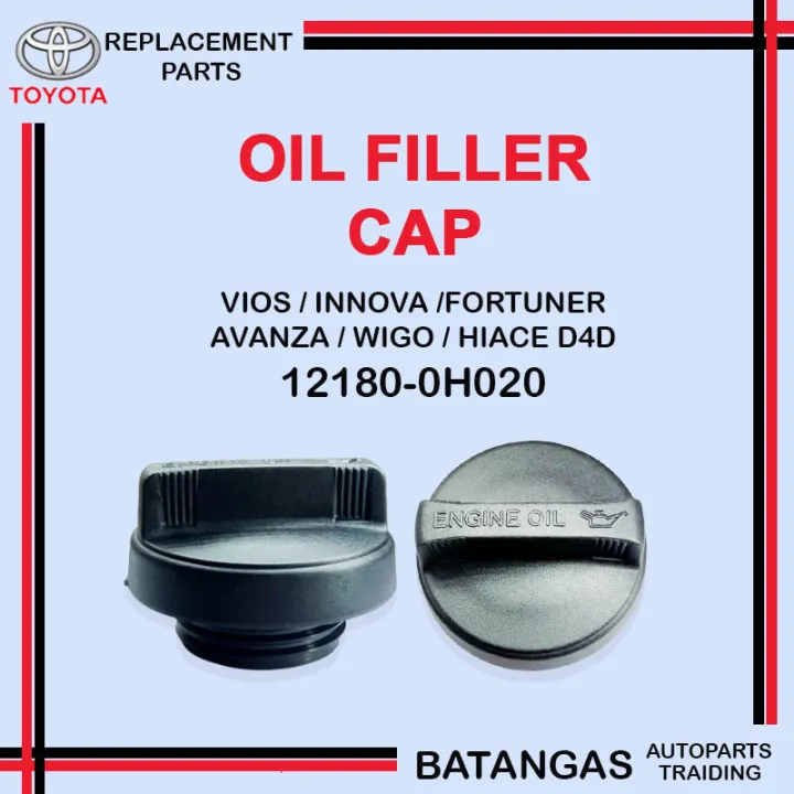 OIL FILLER CAP FOR TOYOTA VIOS/ AVANZA/ WIGO/ INNOVA/ FORTUNER/ HIACE ...