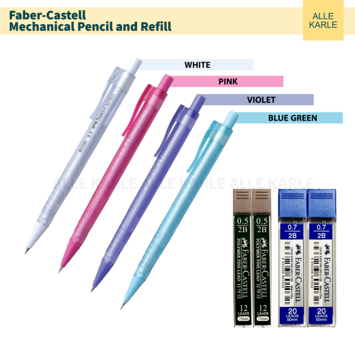 Faber-Castell Econ Mechanical Pencil 0.5mm & 0.7mm (Blister Pack ...
