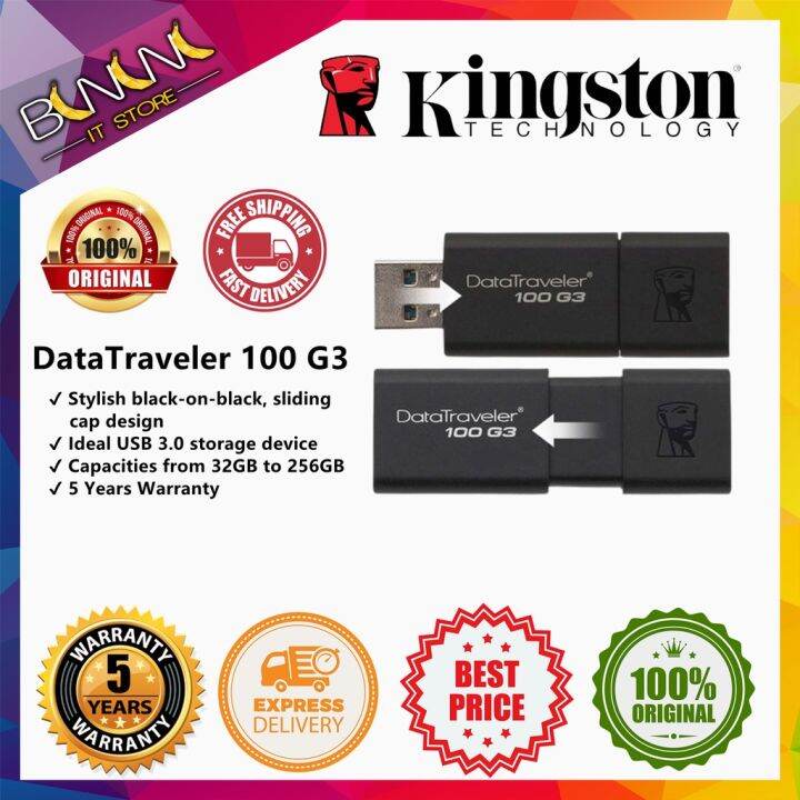 ♥【Readystock】 + FREE Shipping+ COD ♥USB3.0 DataTraveler 100 G3 USB ...