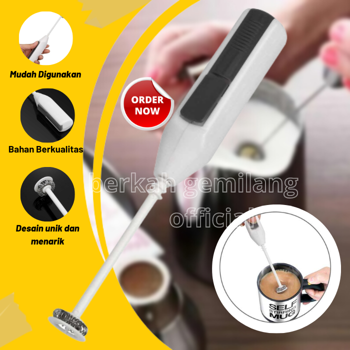 Hand Mixer Pembuih Kopi Susu, Mixer Mini Pembuih Kopi, Kocokan Kopi ...