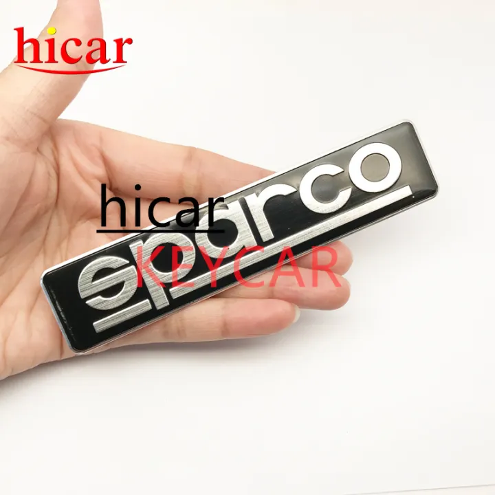 3D Aluminum Emblem Badge For Sparco car stickers Decal Grille Bumper ...