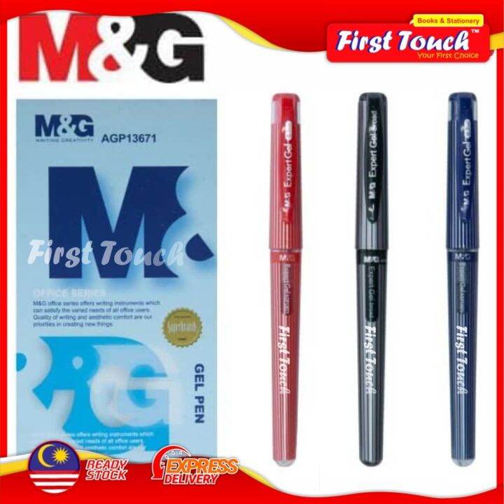 M&G Expert Gel Pen AGP13671 / AGP13672 0.7mm / 1.0mm (Black / Blue / Red) (1's) | Lazada