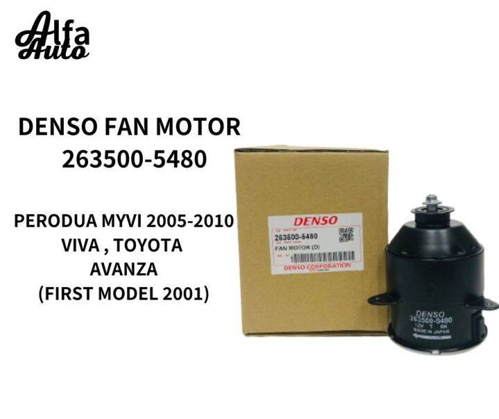 Radiator Fan Motor Denso 263500-5480 Perodua Myvi Viva Avanza 1.3 Kipas ...