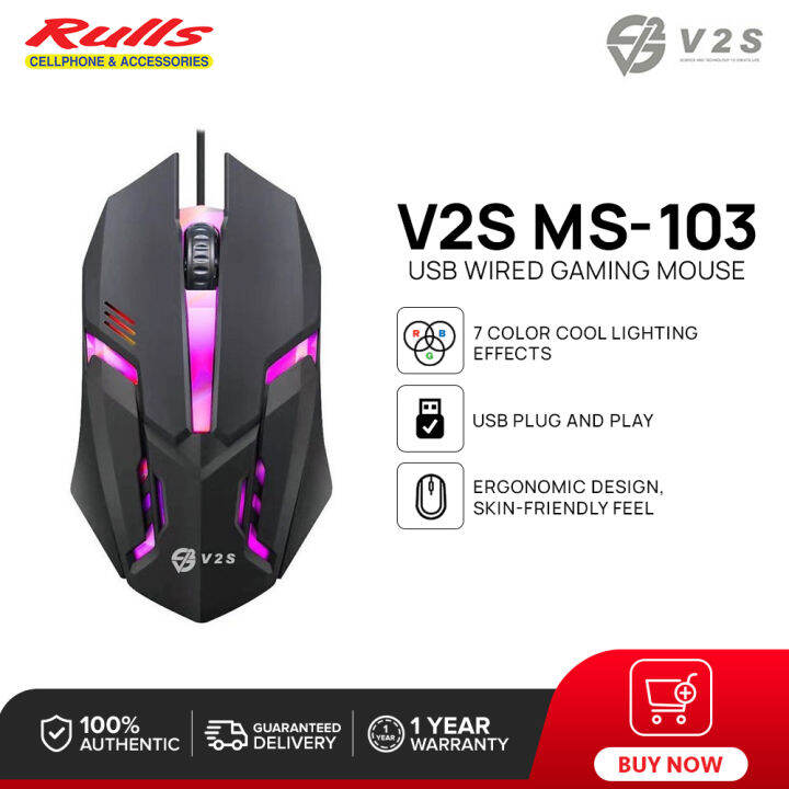 V2S MS-103 Wired Gaming Mouse | Cool High Configuration Led Backlight ... V2S MS-103 Wired Gaming Mouse | Cool High Configuration Led Backlight ...