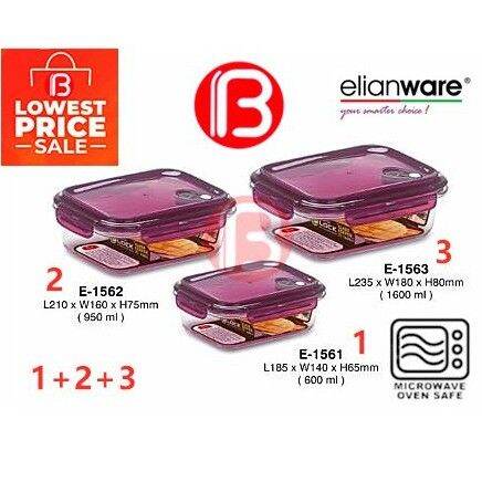 (B Boss) Elianware E-Lock Rectangular Tempered Glass Keeper/ Freezable ...