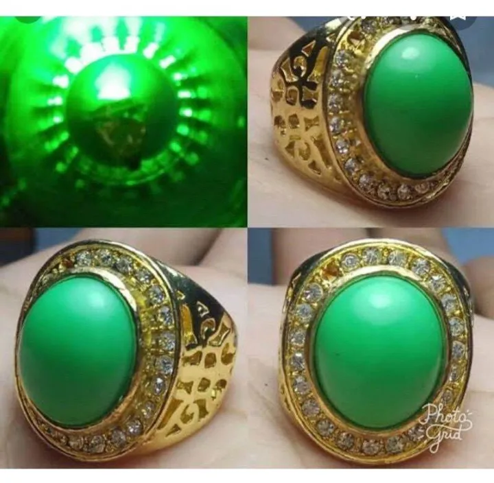 batu cincin hijau bisa menyala dalam air | Lazada Indonesia