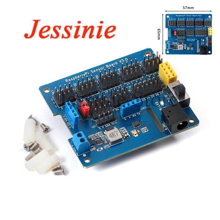 For Raspberry Pi Pi 2B 3B 3B+ 4B Zero 4th Generation Development Board Sensor IO Expansion Built ...