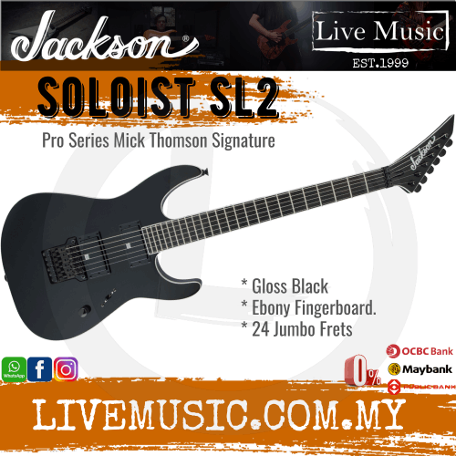 Jackson SL2 Pro Series Signature Mick Thomson Soloist Electric Guitar ...
