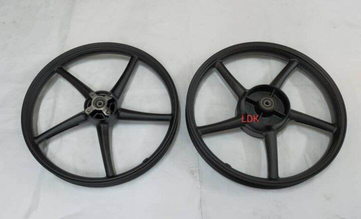 YAMAHA LC135 ENKEI SP 522 SPORT RIM (1.40 /1.60 x 17 MATT BLACK ) SIAP ...
