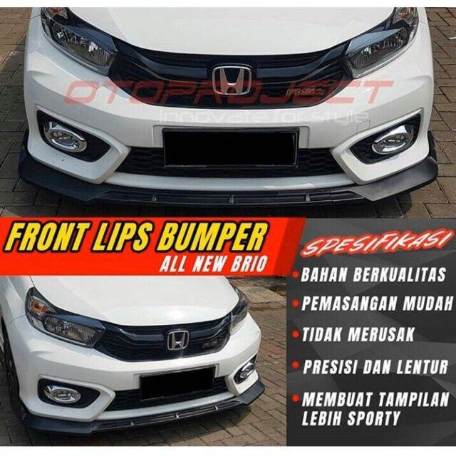 ER1/FLBHM-TERLARIS||| Front Bumper Lips Honda All New Brio Body Kit ...