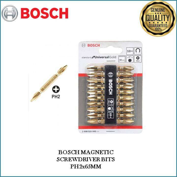 BOSCH MAGNETIC SCREWDRIVER BITS PH2x65MM | Lazada