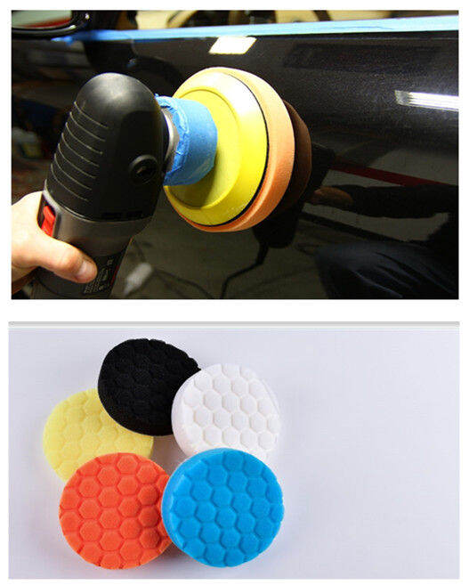 6"inch 150mm T80 Velcro Polishing Flat Sponge Adhesive Car Polisher ...