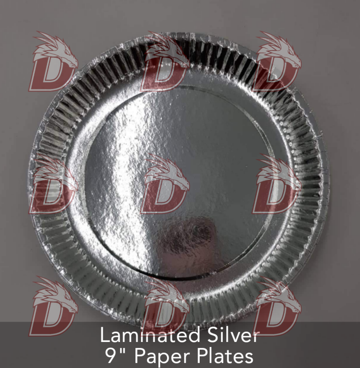 Silver Laminated Paper Plates