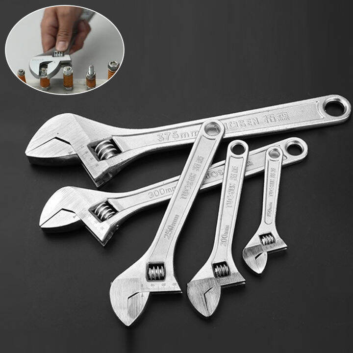 Adjustable Wrench 6 8 10 12 15 Enlarge Open Multifunction Spanner ...