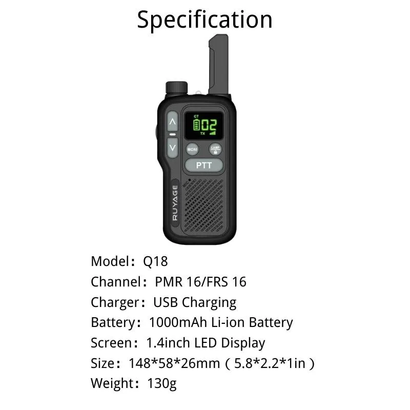 Lot BF-C50 Baofeng Walkie Talkie UHF 400-470Mhz 16Channel Portable Two ...