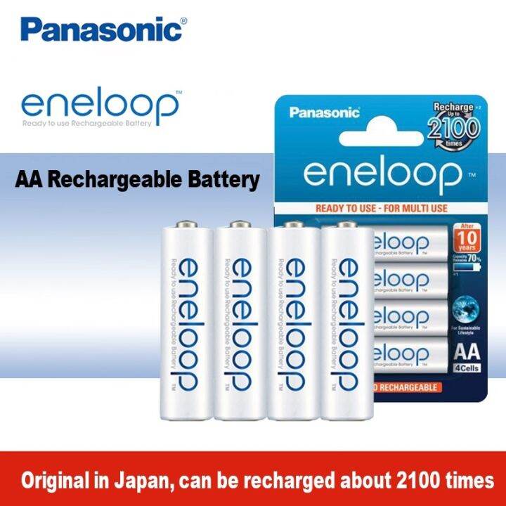 Panasonic Eneloop Bk 3mcce 4bt Aa Rechargeable Battery Pack Of 4
